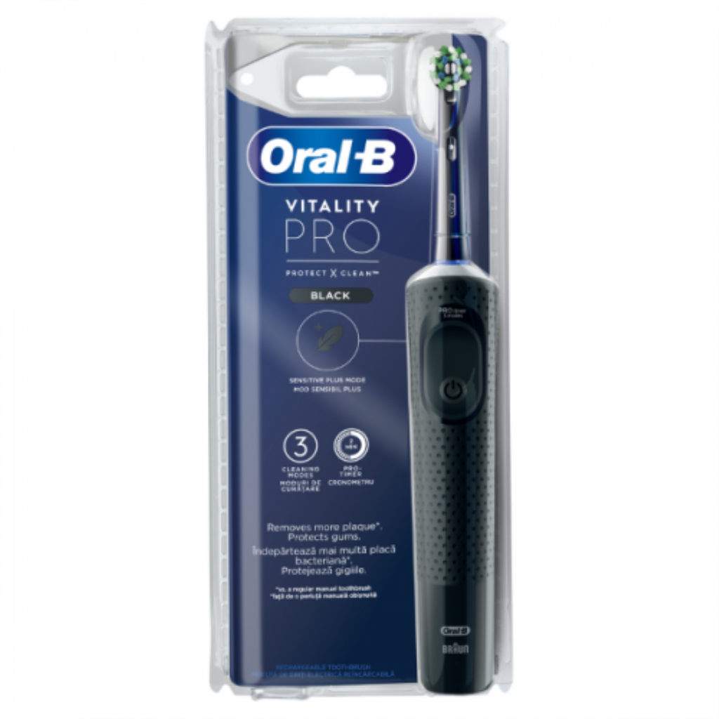 Oral-B Električna četkica Vitality PRO Black | NJEGA DESNI I ZUBA ...